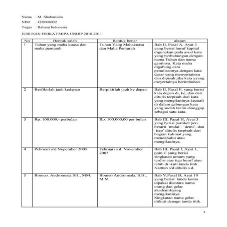 Bahasa Indonesia | DOCX