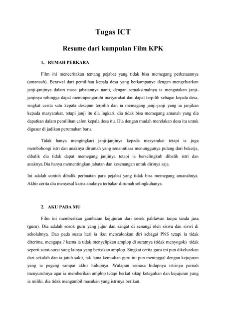Tugas ict resume | PDF