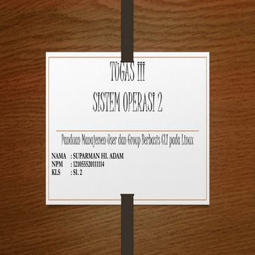 Tugas iii so 2 | PPTX