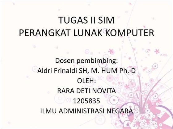 INFORMATIKA SISTEM KOMPUTER SMP KELAS IX | PPTX