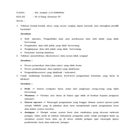 Tugas individu 2 dbms | DOCX