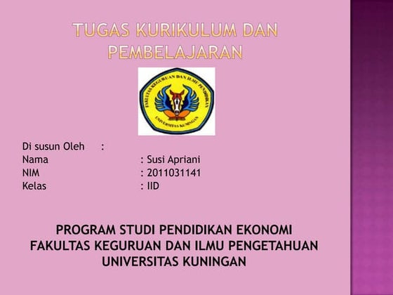 Kurikulum & pembelajaran (ppt) | PPTX