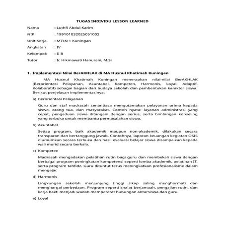 TUGAS INDIVIDU LESSON LEARNED Agenda 2 ASY.docx