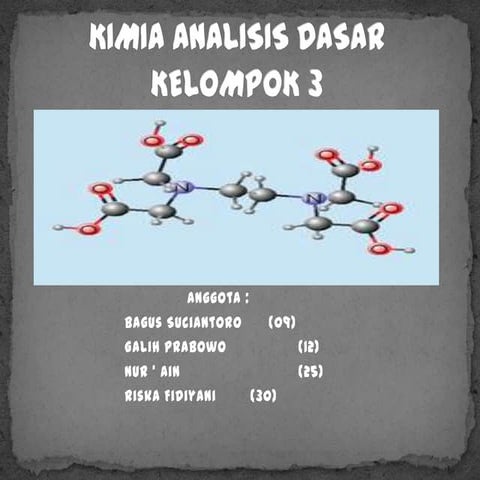 KIMIA ANALISIS DASAR | PPTX