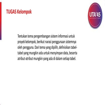 Tugas Kelompok Basis Data Pertemuan kedua | PPTX