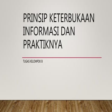 Tugas kelompok b ketersediaan akses informasi | PPT