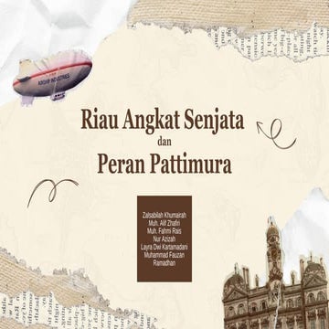 SejarahRiau Angkat Senjata dan Peran Patimura | Materi Kelas XI | PDF