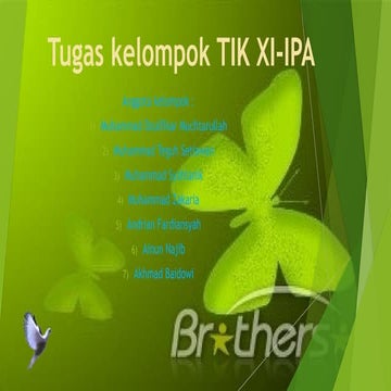 Tugas kelompok TIK Kelas XI-IPA MA Maarif Bangil | PPTX