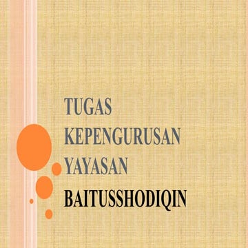 Contoh program kerja yayasan | DOCX