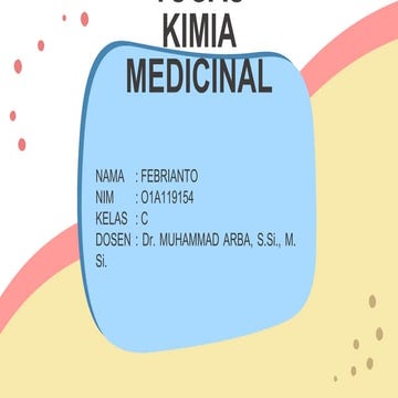 KIMIA MEDISINAL | PPTX