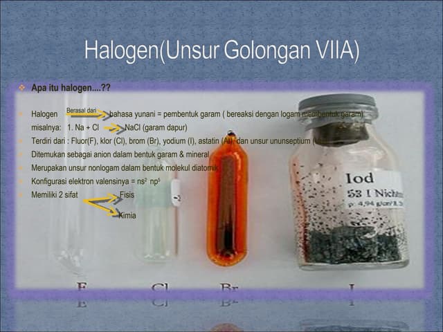 SlideShare Unsur Kimia Halogen | PPTX