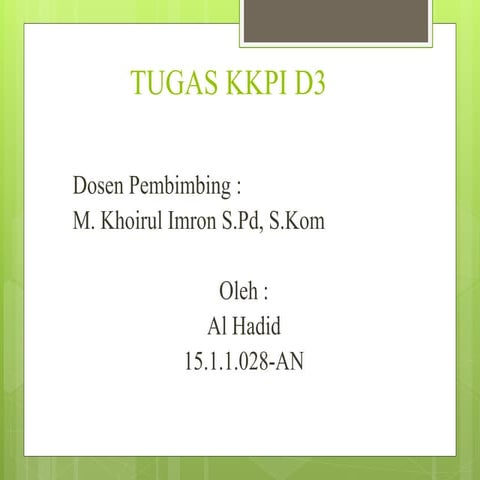 Tugas kkpi d3 2 | PPTX