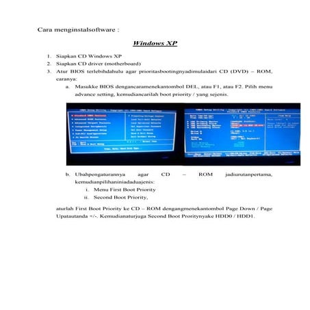 Tugas komputer cara menginstal windows | PDF