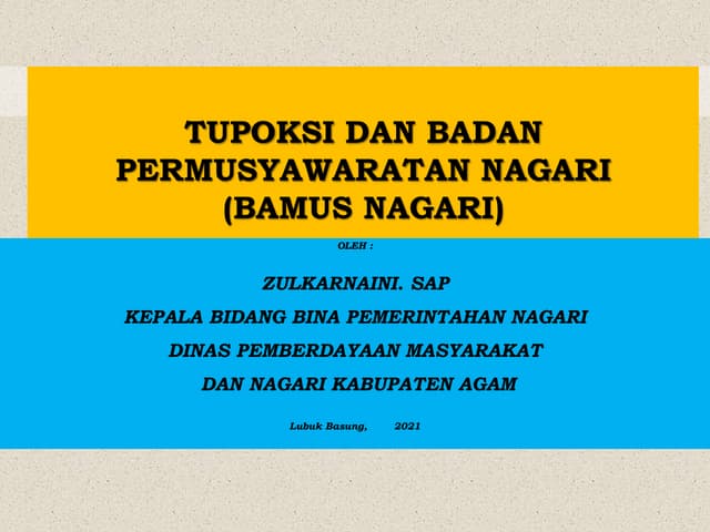 TUGAS, LARANGAN DAN FUNGSI BAMUS NAGARI 1 | PPT TUGAS, LARANGAN DAN FUNGSI BAMUS NAGARI 1 | PPT