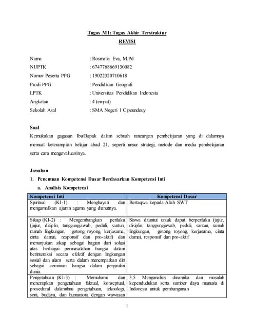 Modul Ajar IPS Kelas 9 Kurikulum Merdeka | PDF