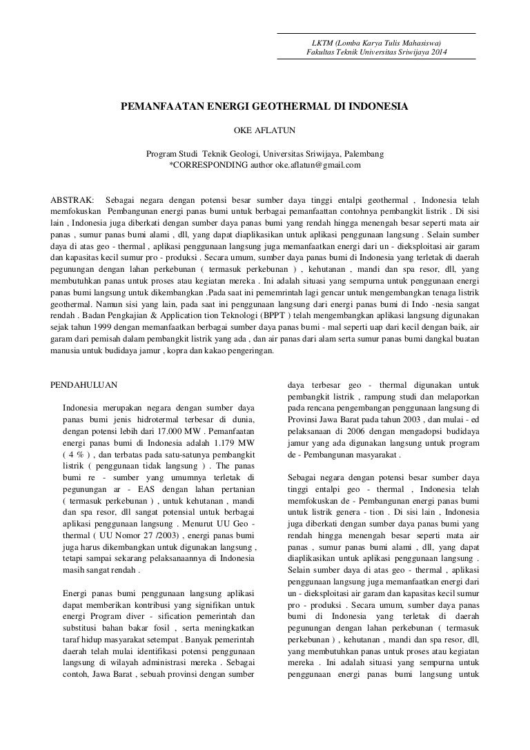 Contoh Tugas Paper Mahasiswa - Aneka Contoh