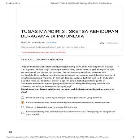 TUGAS MANDIRI 3 _ SKETSA KEHIDUPAN BERAGAMA DI INDONESIA.pdf