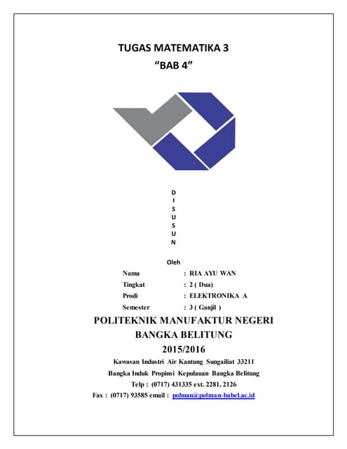 Tugas matematika3 bab2 | PDF