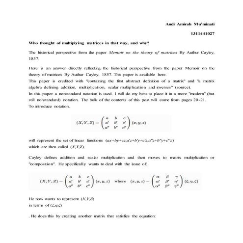 Tugas matrix print | PDF
