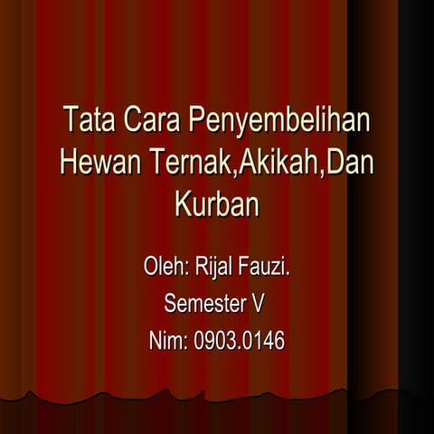 Sembelihan Mengikut Syara' | PPTX