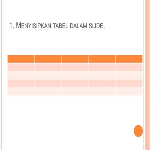 Tugas menyisipkan tabel dalam slide | PPTX