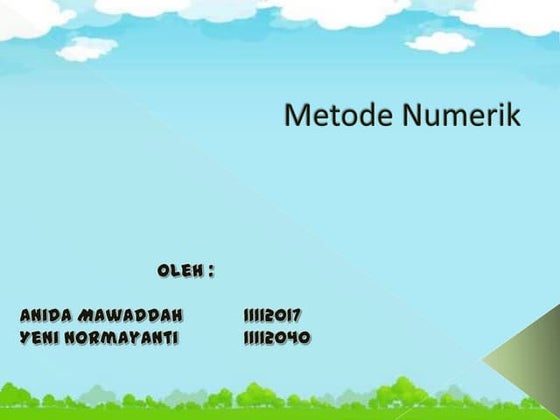 Metode Numerik Secara Umum.ppt