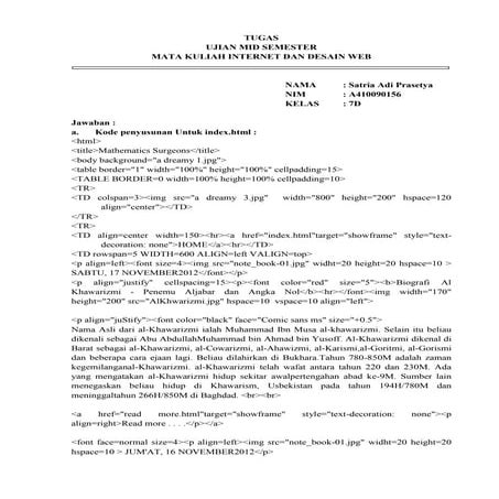 Tugas mid internet web desain | DOCX