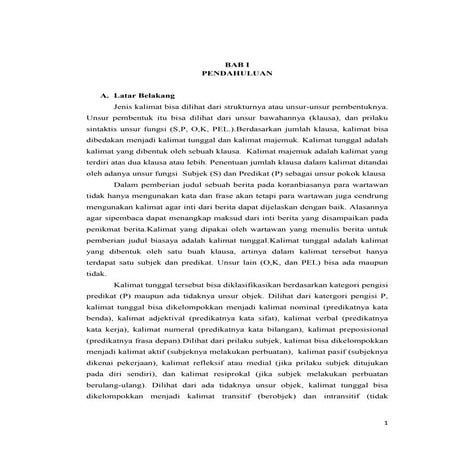 kalimat sederhana | DOCX