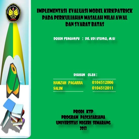 Tugas model kirkpatrick | PPTX