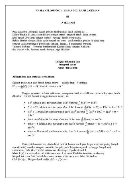 Metode Numerik : Trapezoidal Rule | PPTX