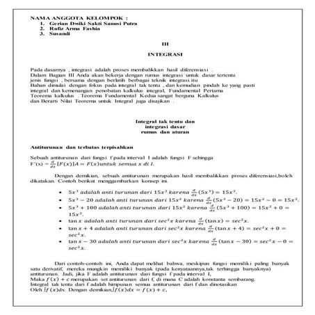 TUGAS MTK BUKU KALKULUS | DOCX