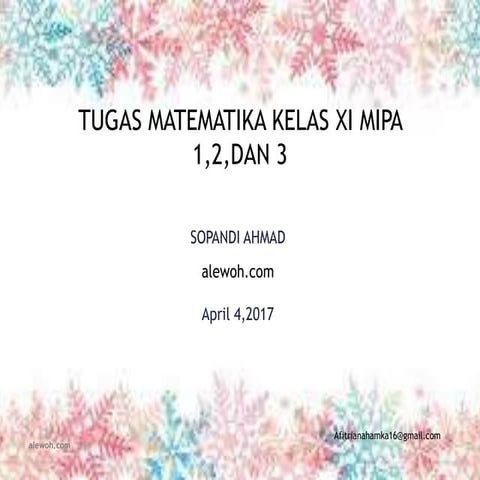 Tugas mtk wajib | PPTX