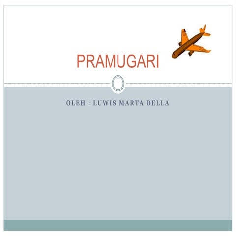 Tentang Pramugari | PPTX
