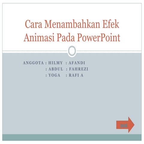 presentase powerpoint tentang animasi | PPTX