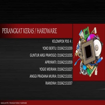 Tugas pde hardware | PPTX