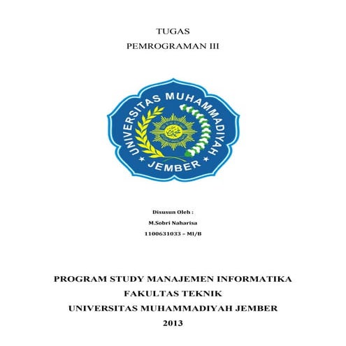 Tugas pemograman3 | PDF