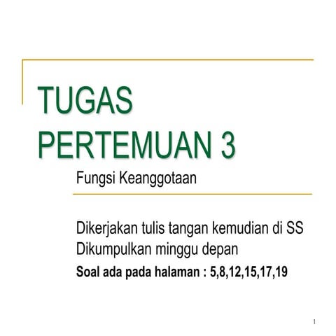 Tugas pertemuan 3 | PPT