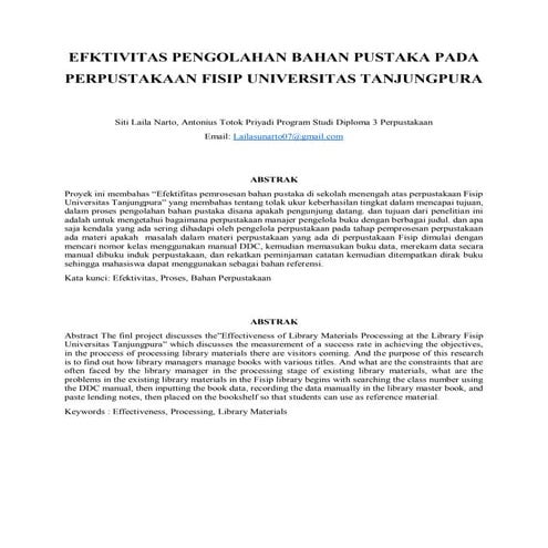 tugas repload menggunakan format coris mata kuliah PG&E | PDF