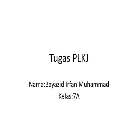 Tugas plkj | PPTX