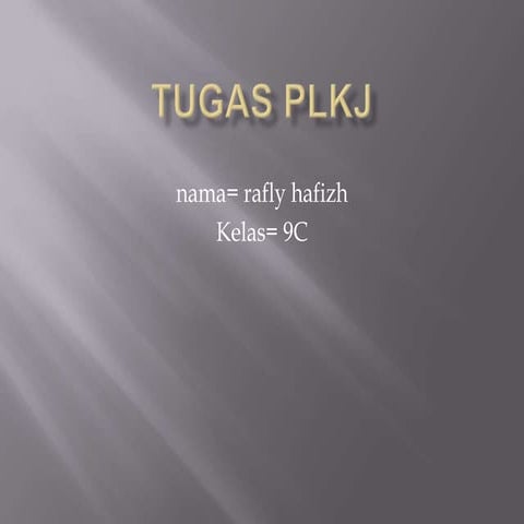Tugas plkj | PPTX