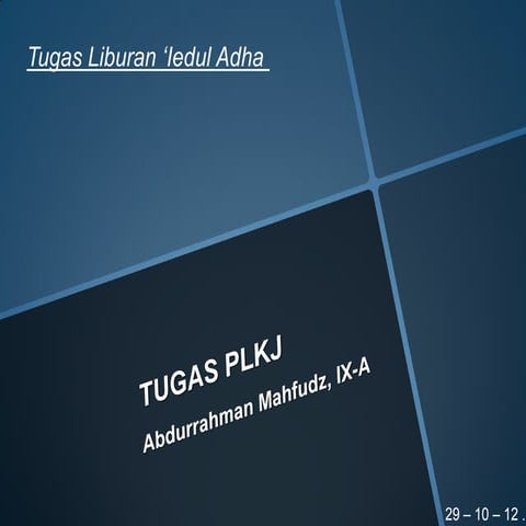 Tugas plkj | PPT