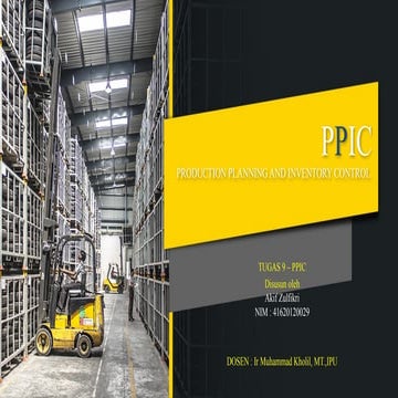 Perencanaan dan Pengendalian Produksi (PPIC) | PPTX