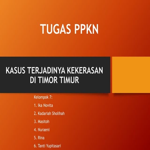 Disintegrasi Timor Timur dari Indonesia.pptx