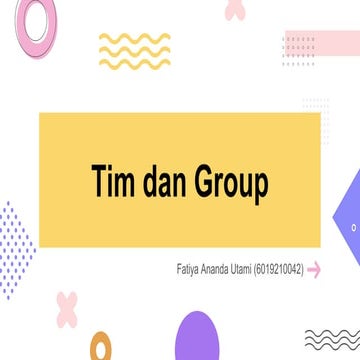 pengertian group and team | PPTX