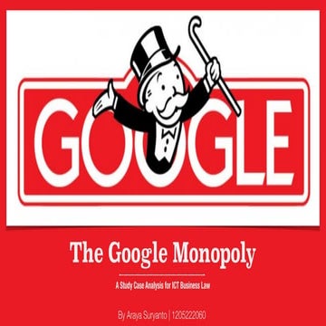 ICTs Business Law Case - Google Monopoly | PDF | Advertising Industry ...