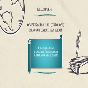 OBJEK KAJIAN ILMU (ONTOLOGI) MENURUT BARAT DAN ISLAM.pptx