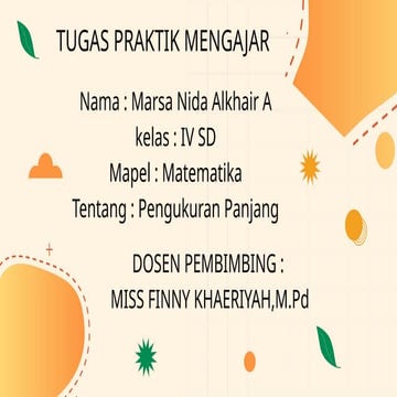ppt matematika tentang satuan panjang kls 3 | PPTX