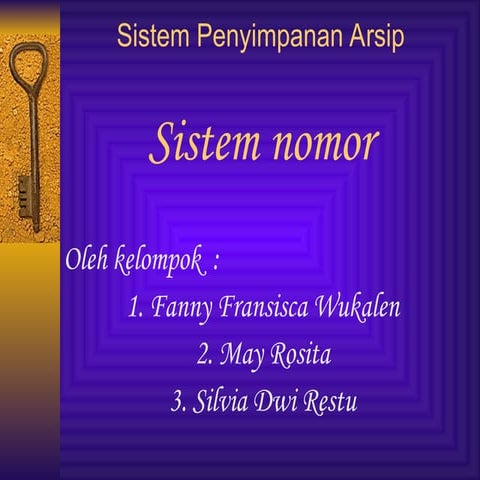 Tugas presentasi mengenai sistem nomor (sistem numerik) adalah ...