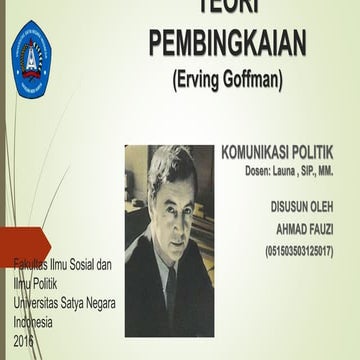 Teori pembingkaian | PPTX