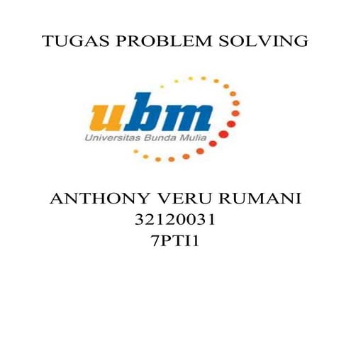 Tugas problem solving | PDF